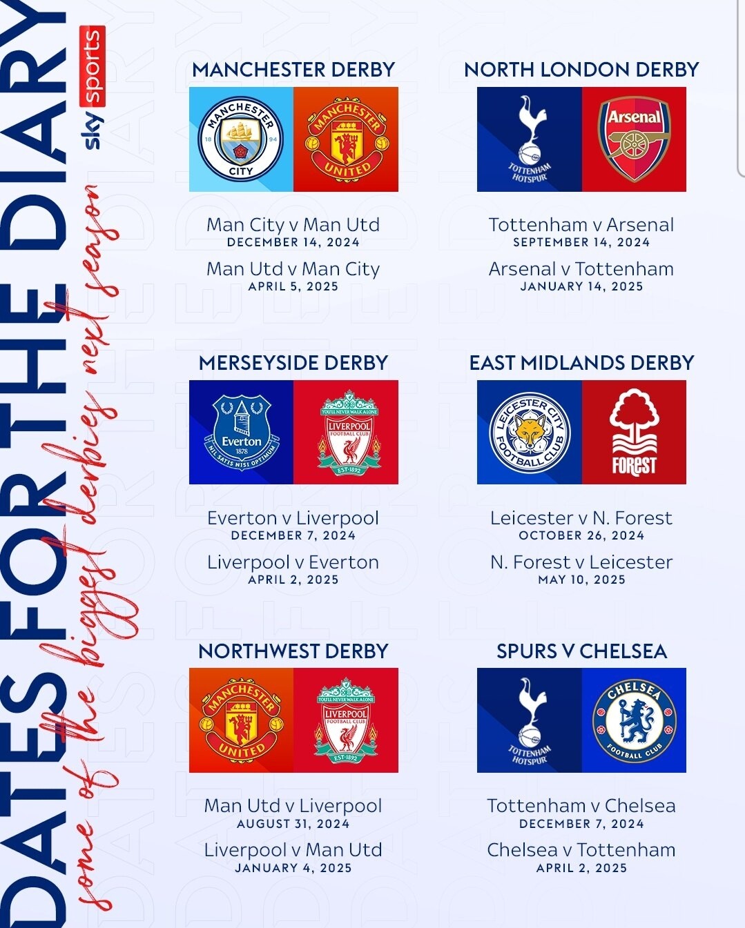 EPL 개막일정 발표 첼시 맨시티 토트넘 레스터시티 - 세리에매니아