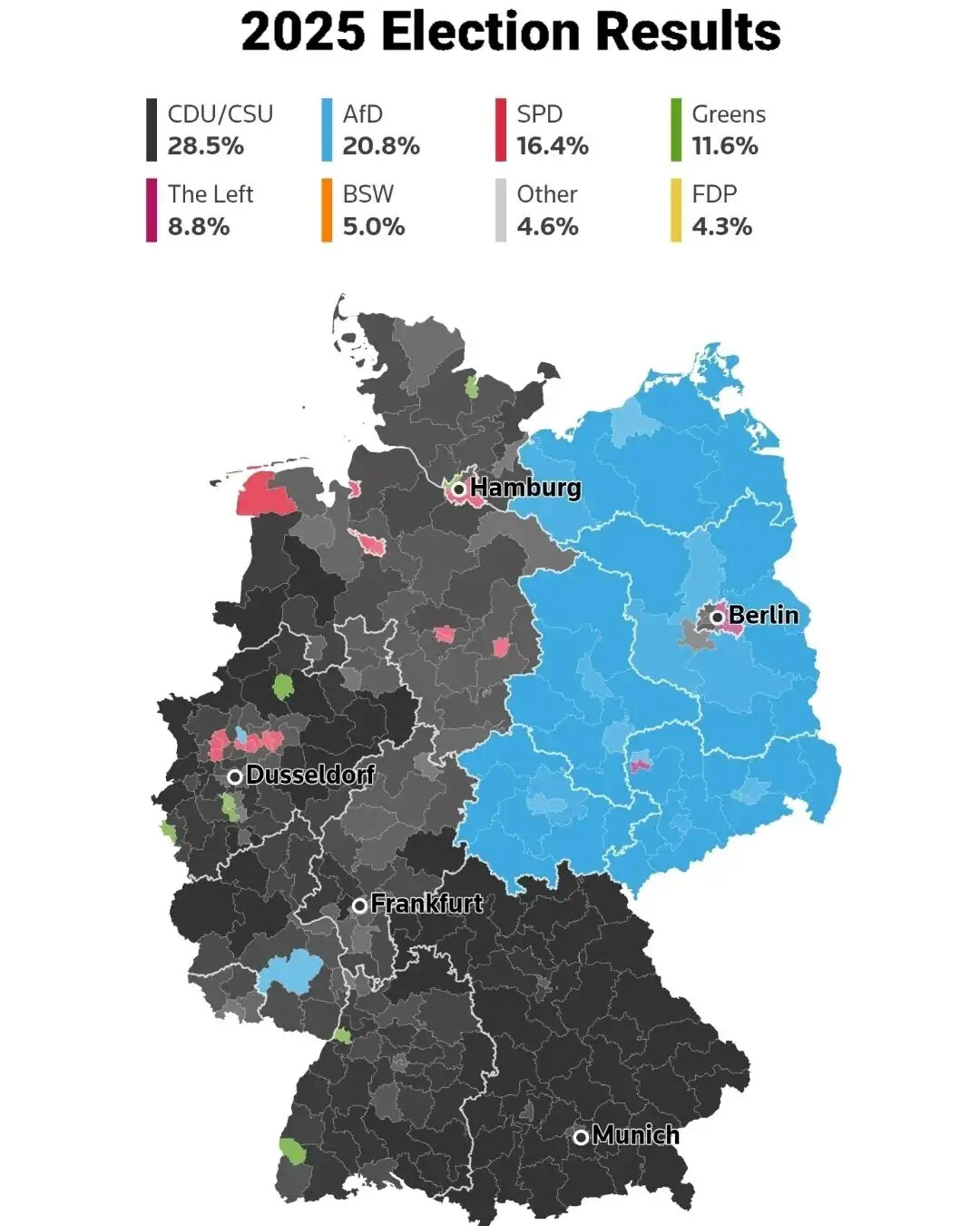 독일 총선 결과 2021 vs 2025 - 세리에매니아