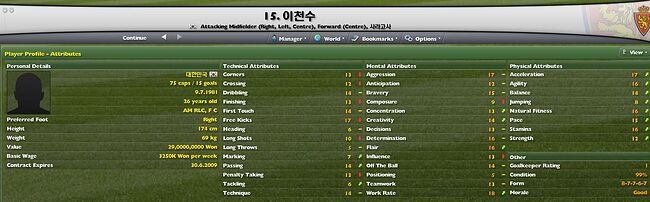 fm2007 하는데 이천수 ㄷㄷㄷ - 세리에매니아